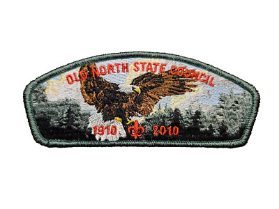 Boy Scout Old North State Council Strip 2010 100th BSA Ann. GREEN ...