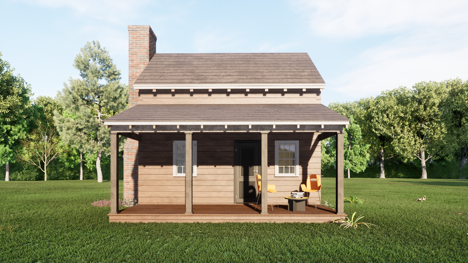 Modern 640 Sq.Ft Tiny House Plan with Realistic 3D Images and PDF ...