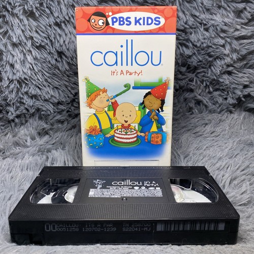 Caillou - Its a Party VHS Tape 2003 PBS Kids Home Video Kids Cartoon ...
