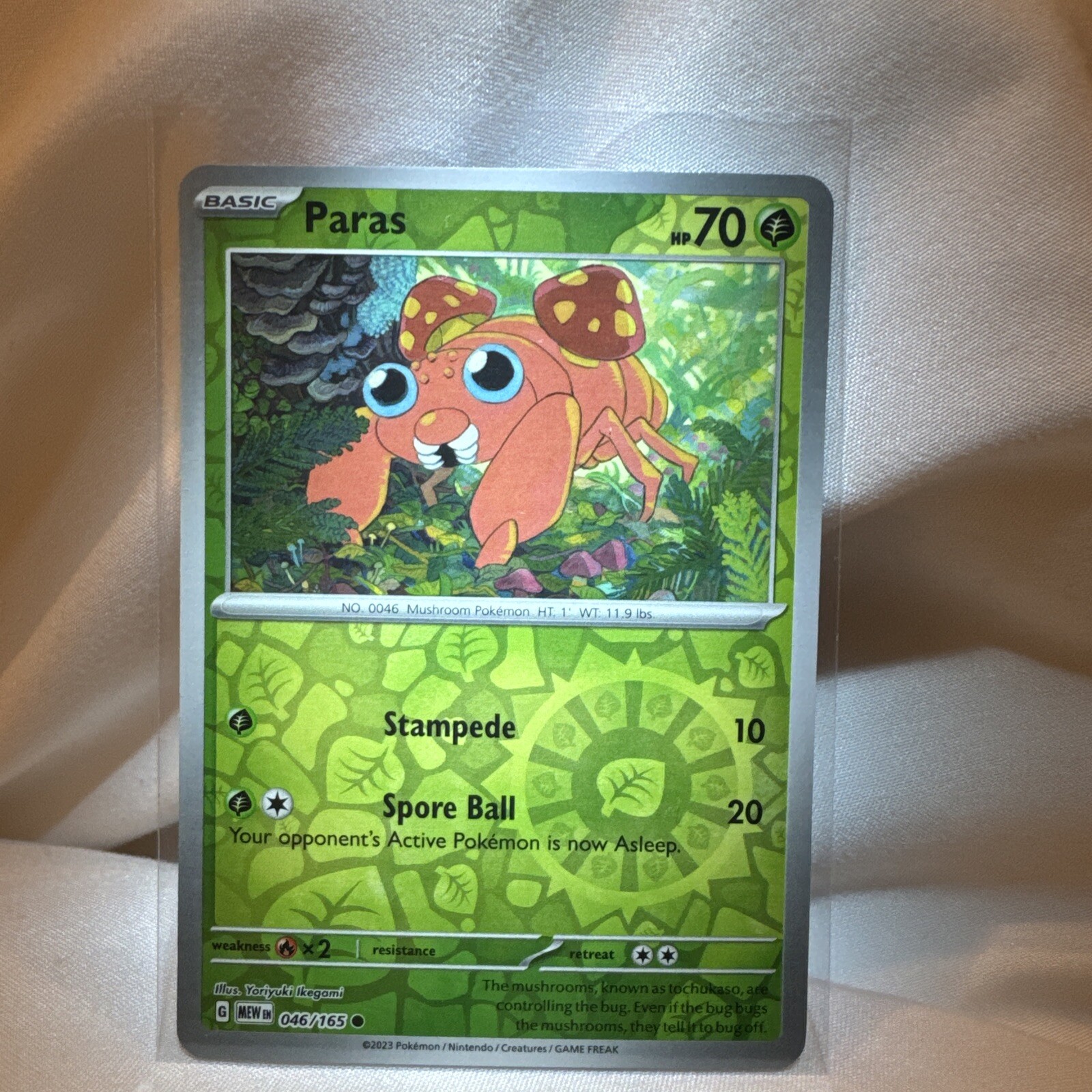 Paras 46/165 Reverse Holo Scarlet And Violet 151 Pokémon Card | eBay