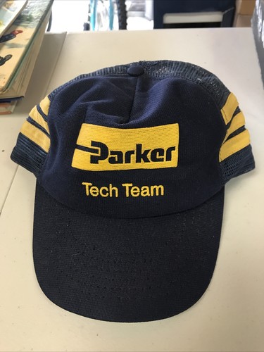 Parker Tech Team Vintage Snapback Trucker Hat Cap | eBay