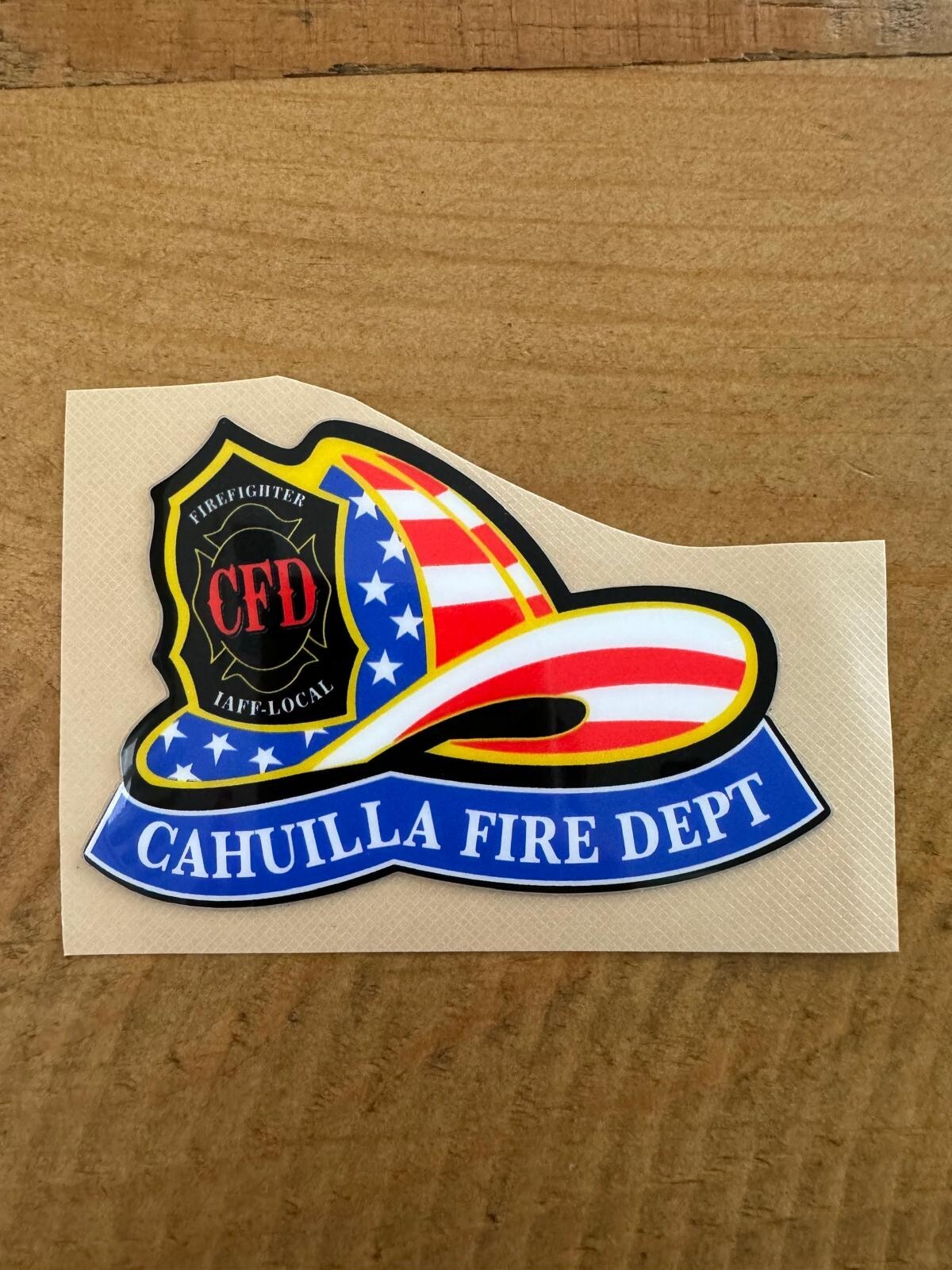 CAHUILLA COUNTY FIRE DEPARTMENT STICKERS HIGH QUALITY UV LAMINATE ...