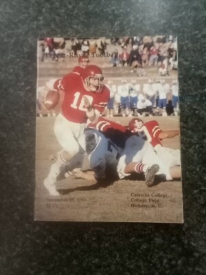 NCAA College Football Game Program Lenoir Rhyne November 22, 1981 | eBay