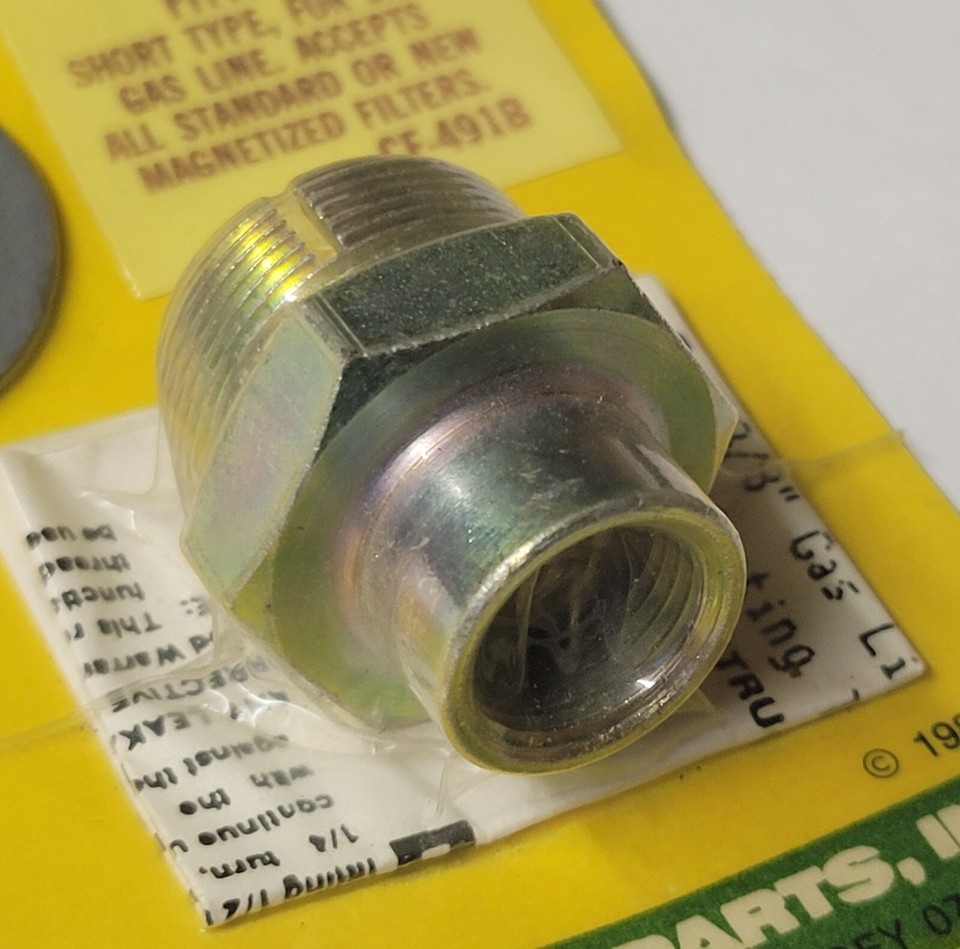 Self-Tapping 1" Carburetor Fuel Inlet Damaged Thread Bypass Fitting ⅜ ...