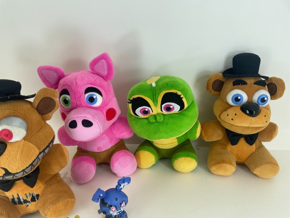 Lot Of Five Nights At Freddy's Funko Plush Toys Freddy Grim Foxy Happy ...