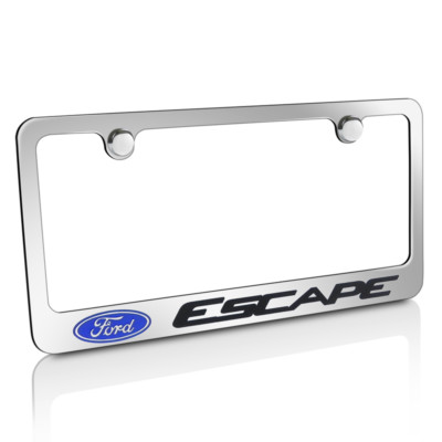 Ford Escape Chrome Brass License Plate Frame | eBay