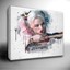 Marvel Avengers / DC Characters paint splatter CANVAS Wall Art Picture ...