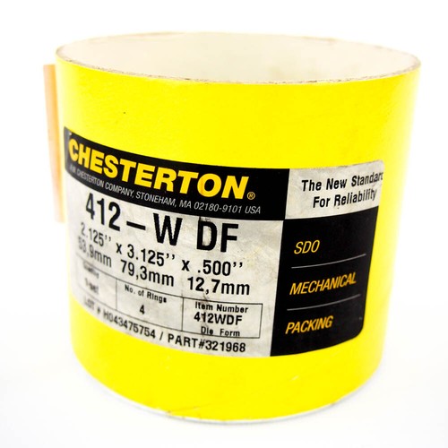 Chesterton Synthetic Multi-Service Pump Packing 2.125 x 3.125 x .5" 412-W DF | eBay