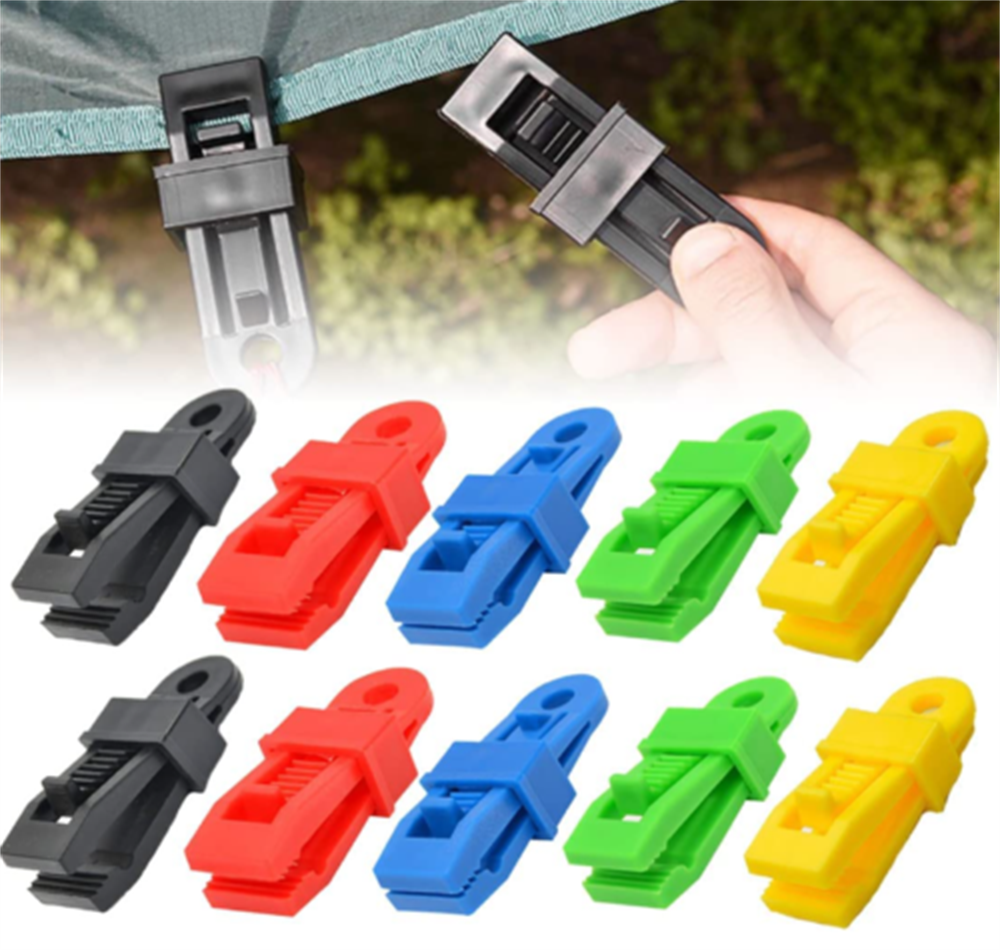 10X Adjustable Heavy Duty Lock Grip for Tarp Shade Cloth Plastic Clips ...