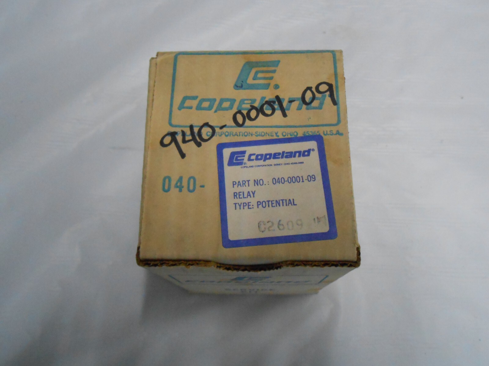 940-0001-09-COPE COPELAND POTENTIAL RELAY | eBay