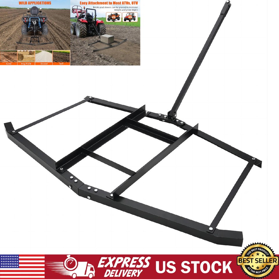 Drag Harrow Driveway Drag Grader 74" Tow Behind Landscape Drag Harrow ...