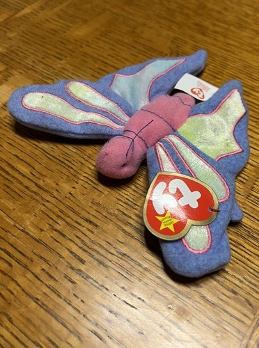 Ty Teenie Beanie Babies 1999 Flitter the Butterfly made for McDonald's ...