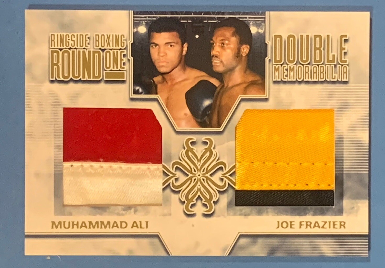 2010 Ringside Muhammad Ali & Joe Frazier RD 1 Double Mem Gold 2 CL ...
