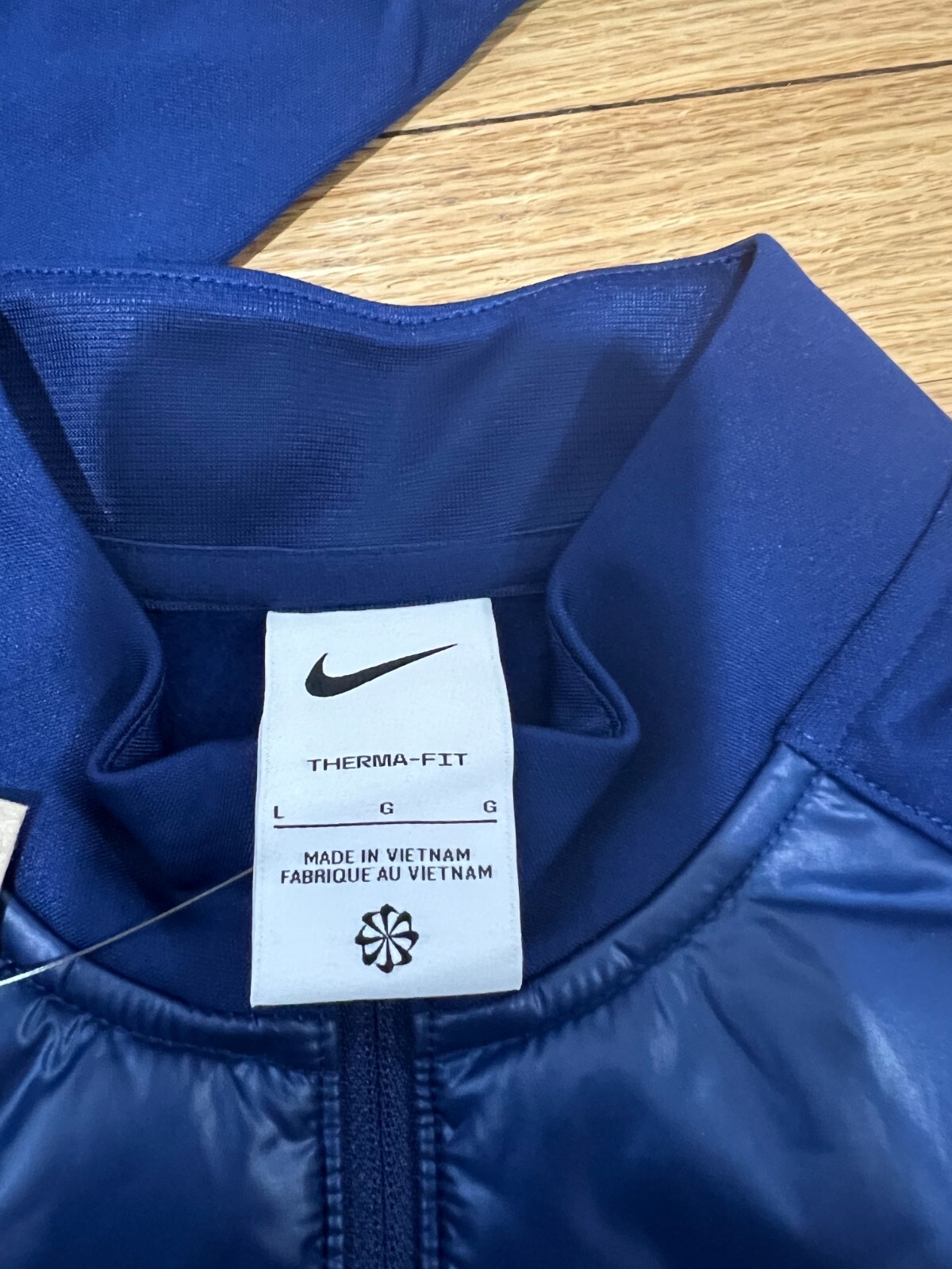 Nike Therma-Fit Womens Size L World Indigo 1/4 Zip Pad Academy Drill ...