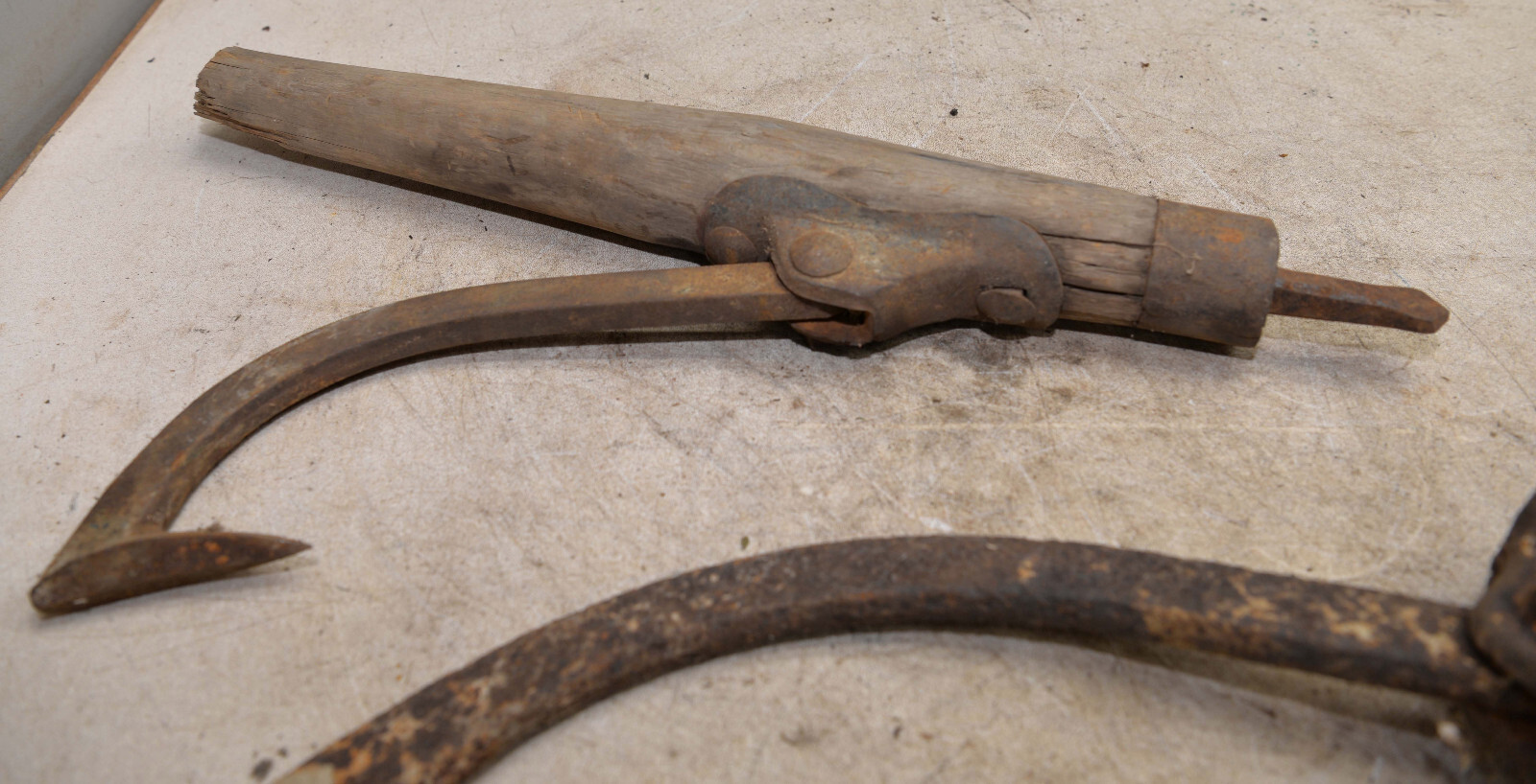 2 vintage peavy cant hook antique logging log turning collectible tool ...