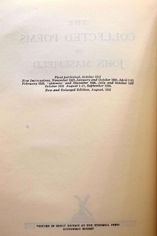 The Collected Poems of John Masefield, John Masefield, Very Good Book | eBay UK