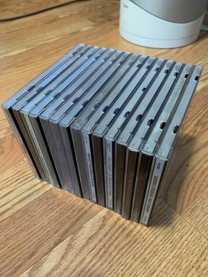 Lot of 15 CD Jewel Cases Empty Clear & Black Used Standard Size | eBay