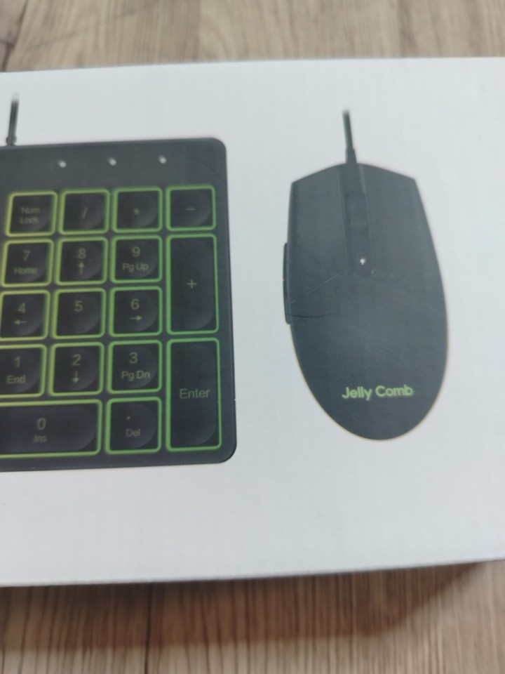 Jelly Comb RGB Backlit USB Gaming Keyboard & Optical Mouse Combo Set ...