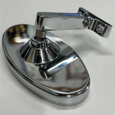 Oval Chrome Rearview Mirror (5 3/16" x 2 9/16") for Hot Rods and Street ...