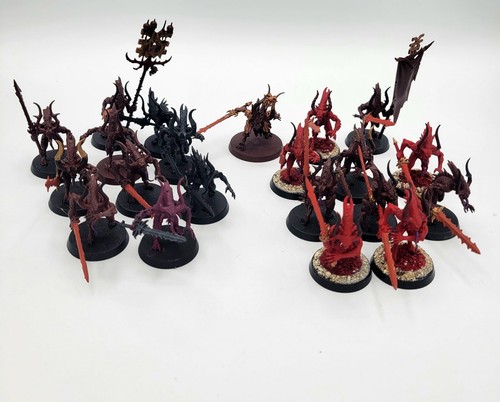 Herald Bloodmaster and 20 Bloodletters, Daemons of Khorne, AOS, 40k ...