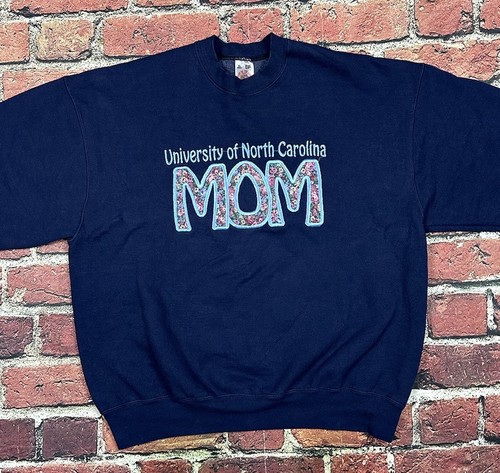 Vintage University Of North Carolina Mom Tar Heels 90s UNC Heavyweight ...