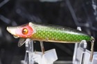 Heddon Green Scale Baby Vamp GLASSY EYE NO STAMP FISHING LURE Dowagiac ...