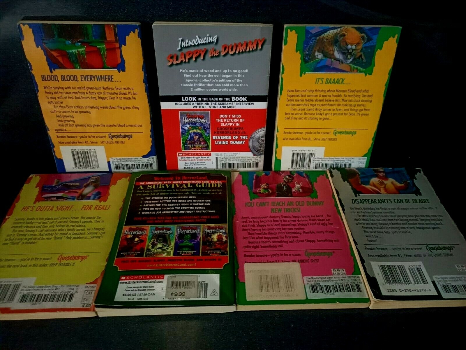 R L Stine - Goosebumps - Set of 7 Books - Monster Blood / Monster Blood ...
