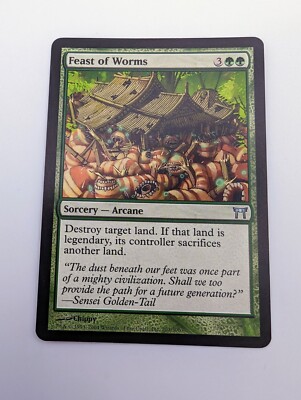 Magic the Gathering FEAST OF WORMS Champions of Kamigawa MTG | eBay