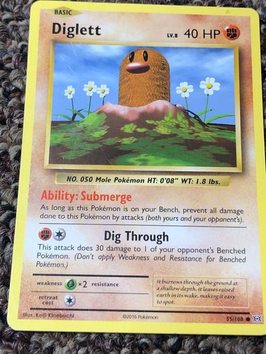 2016 1st Edition Pokemon Diglett | eBay