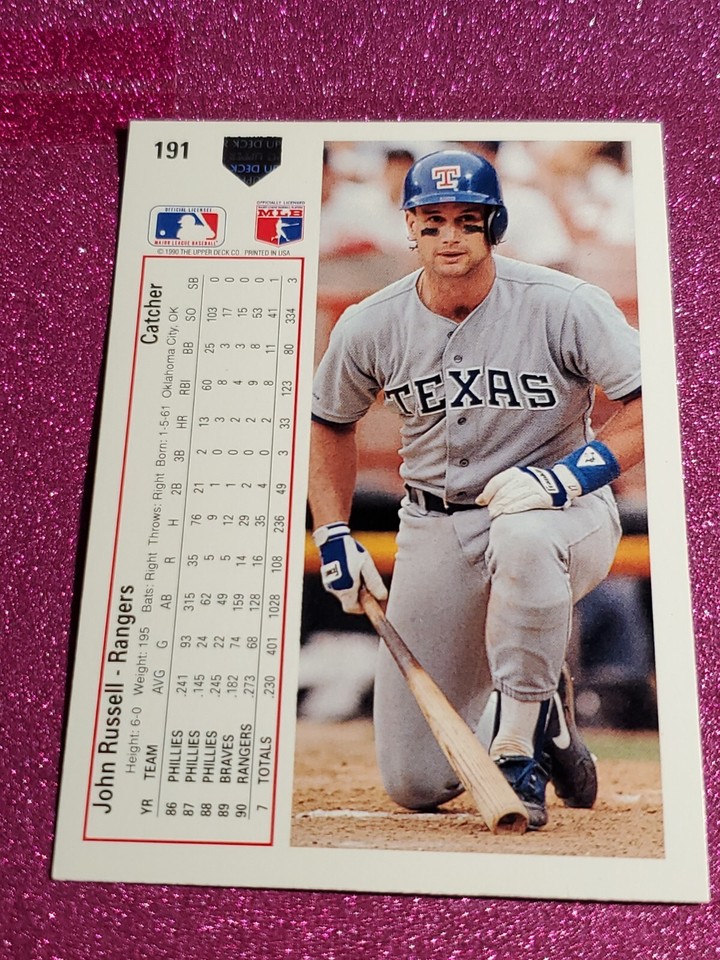 1991 Upper Deck John Russell Texas Rangers #191 | eBay