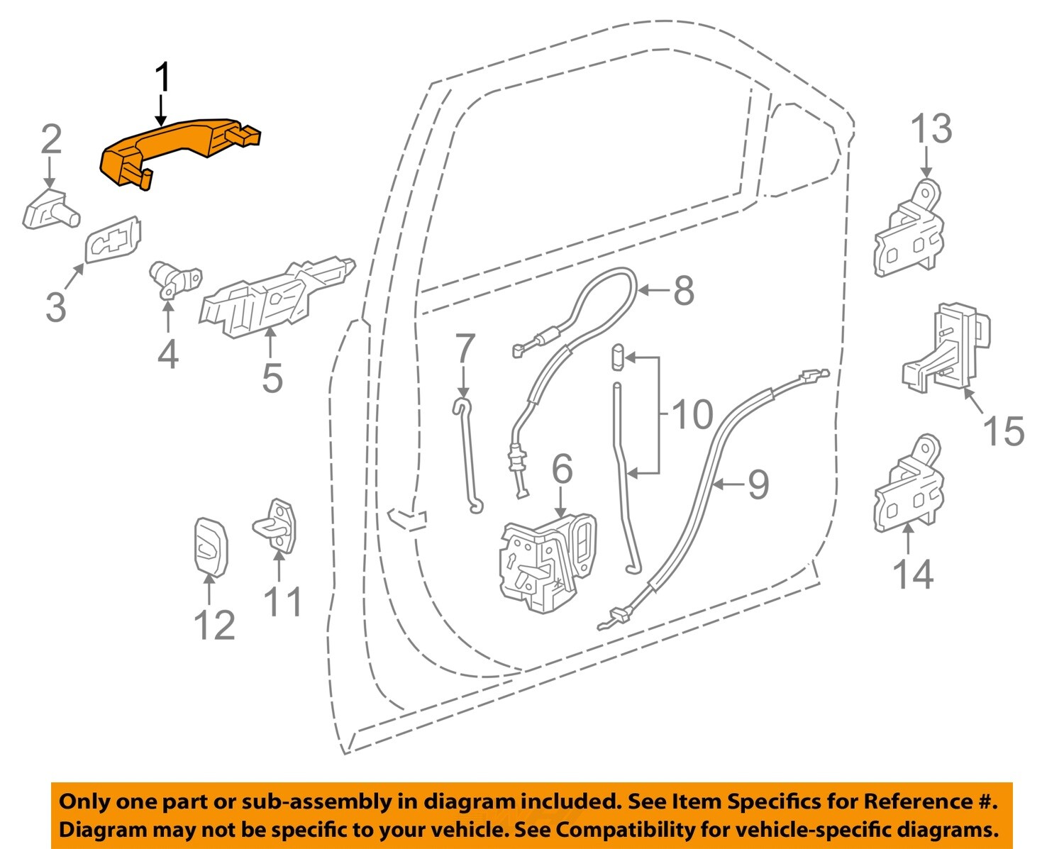 GM OEM 15-20 Escalade ESV Front Door Lock Hardware-Handle, Outside ...