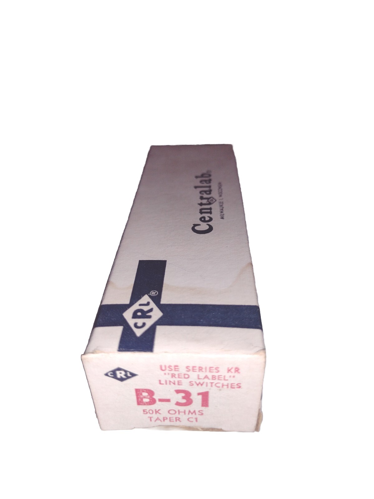 Vintage Centralab 50K Ohms Taper C1 B-31 New Old Stock Pot Original OEM ...