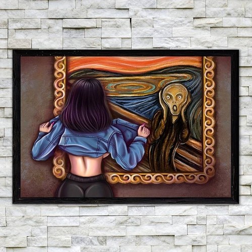 Funny Picasso The Scream Canvas Art Print Unframed Large | eBay