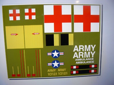 US Army Huey Medevac Helo Decals, Vietnam Era 18 Scale | eBay