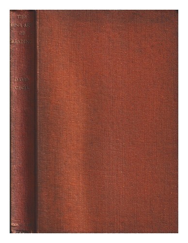 CECIL, DAVID (1902-1986) The fine art of reading : and other literary ...
