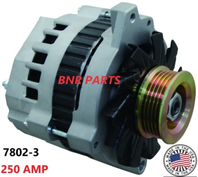 250 AMP 7802-3 Chevy GMC 7.4L Truck Alternator High Output 454 ...