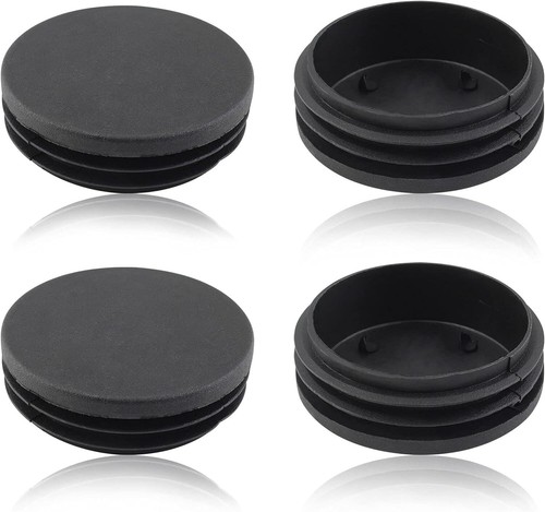 4 Pack 3 Inch 76mm Round Plastic Pipe Tubing End Cap for Round Tube ...