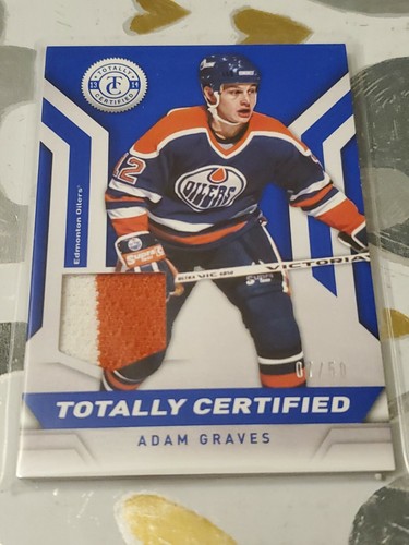 Adam Graves 2013-14 Totally Certified Prime Blue Jersey Patch 13/50 ...