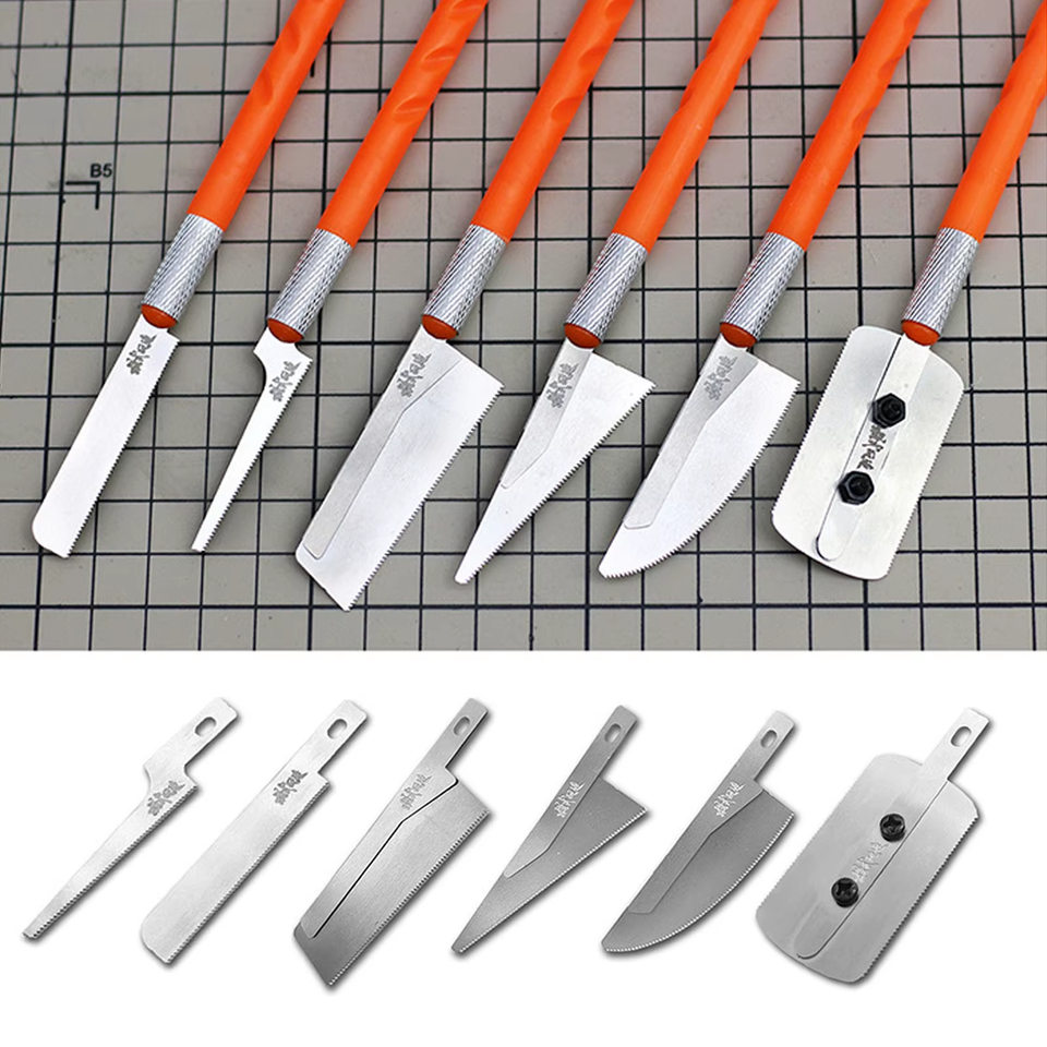 MS101 DIY Mini Hand Saw Model Tool Hobby Profiled Craft Blade Parts ...