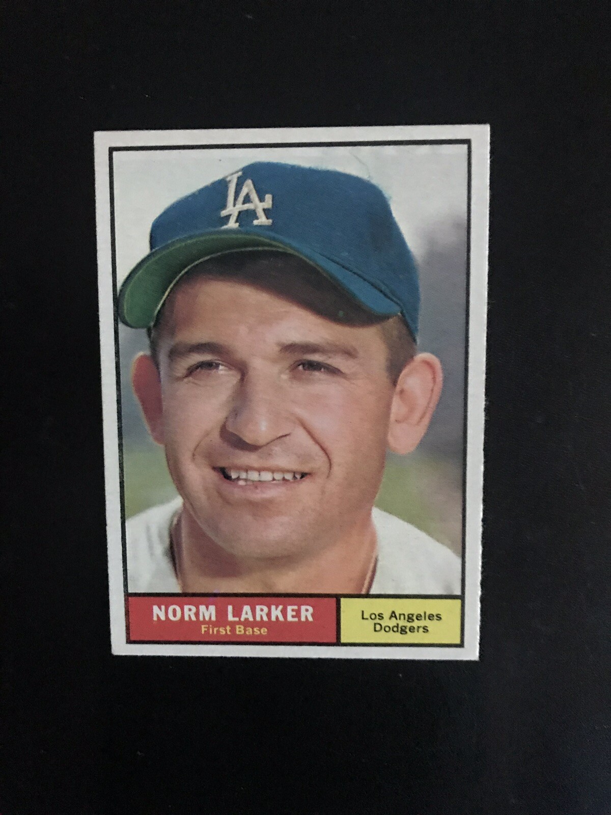 1961 TOPPS #130 NORM LARKER LA DODGERS— WELL CENTERED💥*** (wph) | eBay