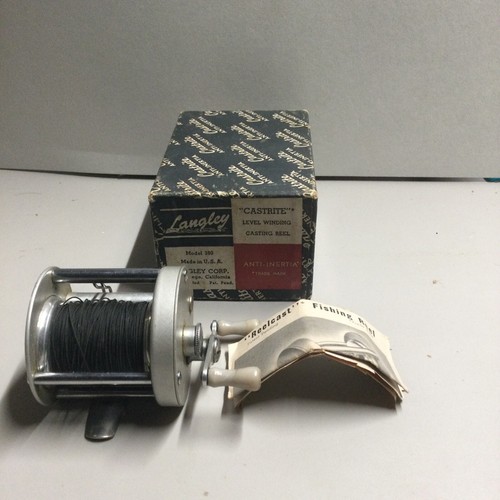 Langley Castrite Level Winding Model 380 Casting Reel vintage w/box | eBay