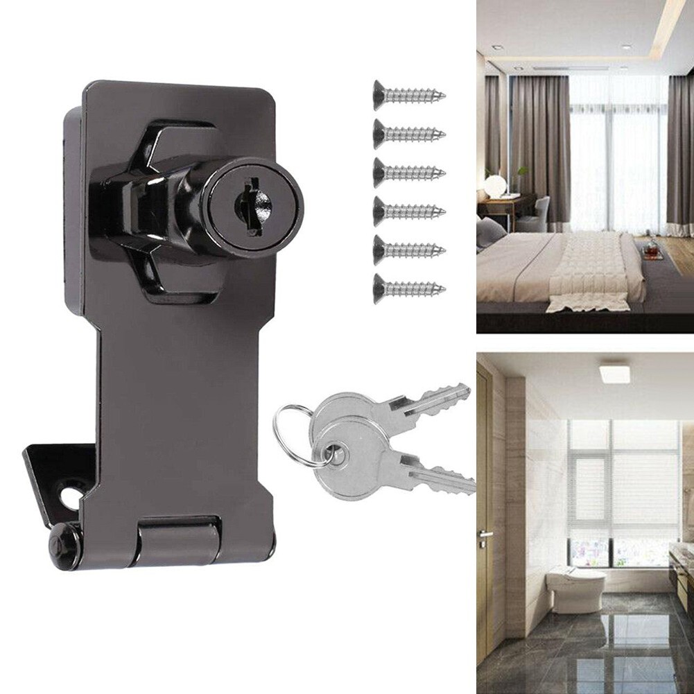Waterproof and Rustproof 3 inch Lock Hasp and Staple with Padlock and ...
