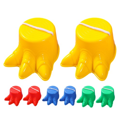 2Pcs KIDS CHILDRENS DINOSAUR CLAW FOOT-STOMPER STEPPING WALKING STILTS ...