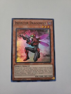 Yu-Gi-Oh! TCG Inzektor Dragonfly The Grand Creators GRCR-EN040 1st ...