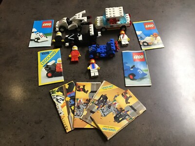Lego lot race cars 1528, 6604, 6605 & 6634 w/instructions and inserts ...