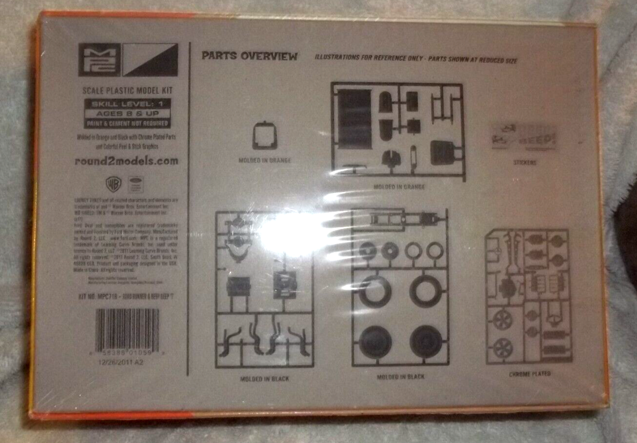 NEW IN BOX SEALED MPC ROAD RUNNER BEEP BEEP T & FIGURE CAR MODEL KIT ...
