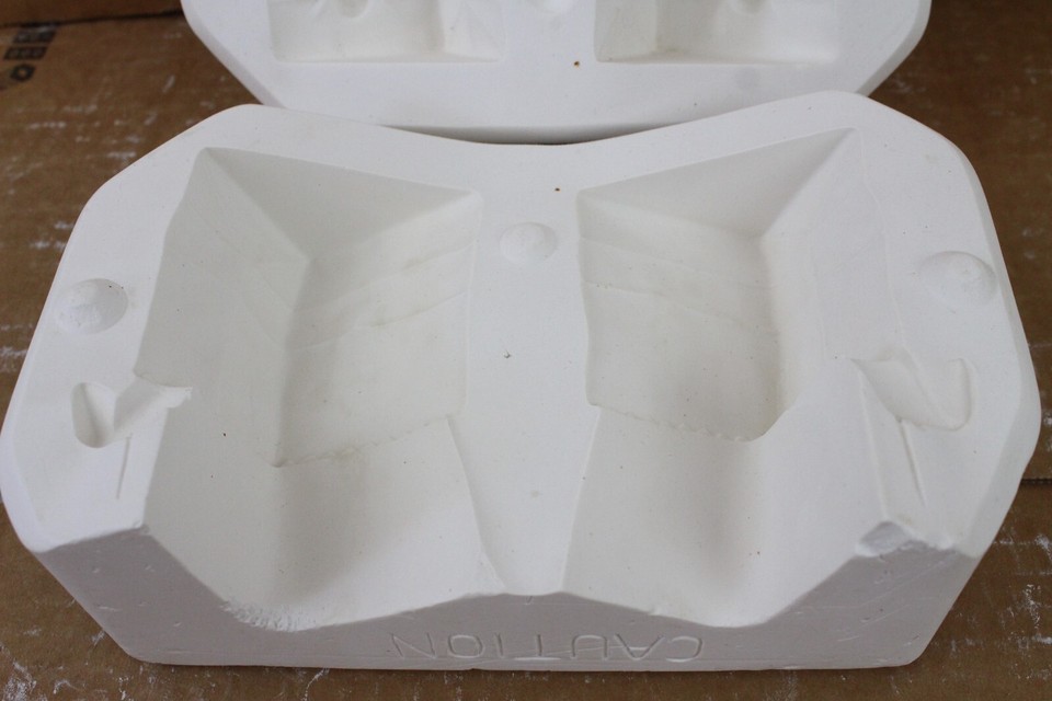 Ceramic Slip Mold 2 Piece 2 Small Bunny Rabbit Bag Scioto Made in USA ...
