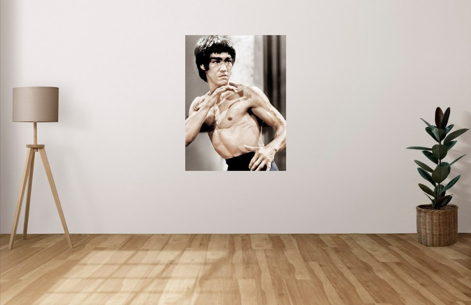 Enter The Dragon Bruce Lee Wall Vinyl Decal (Removable Adhesive Backing ...