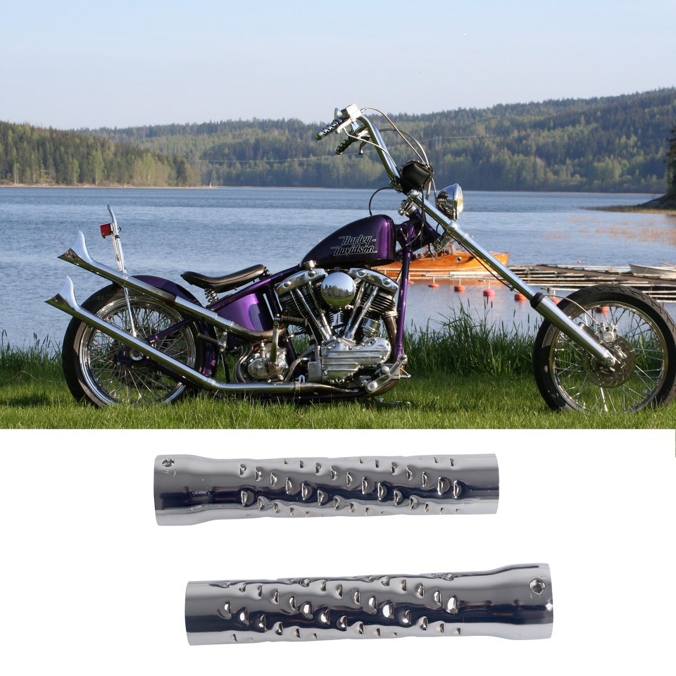 SHARKROAD Quiet Exhaust Muffler Insert for 1.75'' O.D. Fishtail or Drag ...