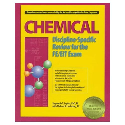 Chemical Discipline-Specific Review for the Fe/Eit Exam by Michael ...